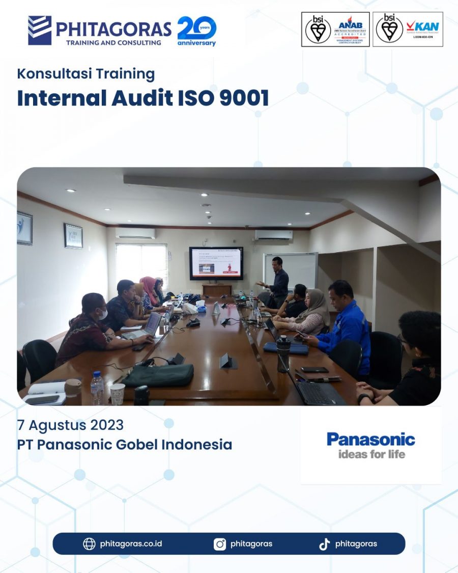 Konsultasi Internal Audit ISO 9001- PT Panasonic Gobel Indonesia | Training Ahli K3 - HSE ...
