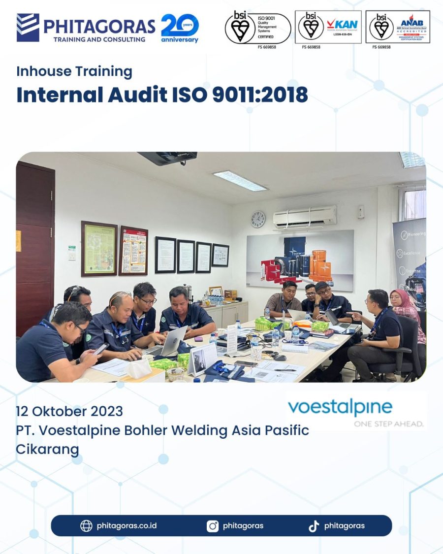 Inhouse Training Internal Audit ISO 9001:2015 - PT. Voestalpine Bohler Welding Asia Pasific ...