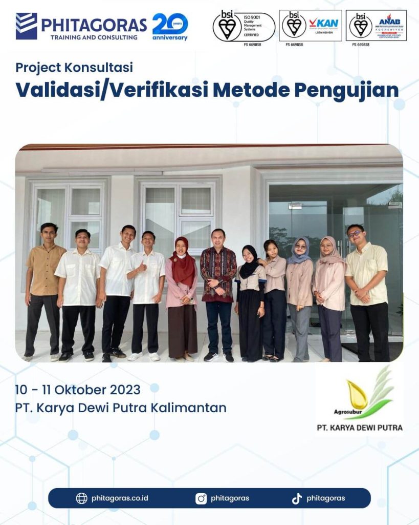 Project Konsultasi Validasi/Verifikasi Metode Pengujian - PT. Karya ...