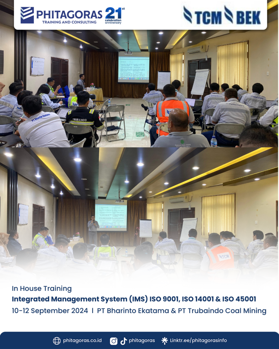 Inhouse Training Integrated Management System (IMS) ISO 9001, ISO 14001 & ISO 45001 - PT ...