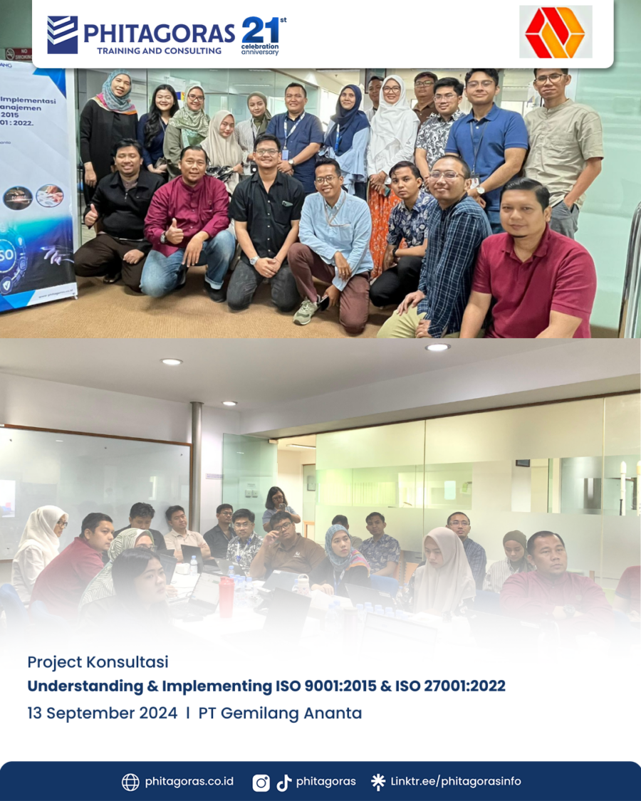 Project Konsultasi Understanding & Implementing ISO 9001:2015 & ISO 27001:2022 - PT Gemilang ...