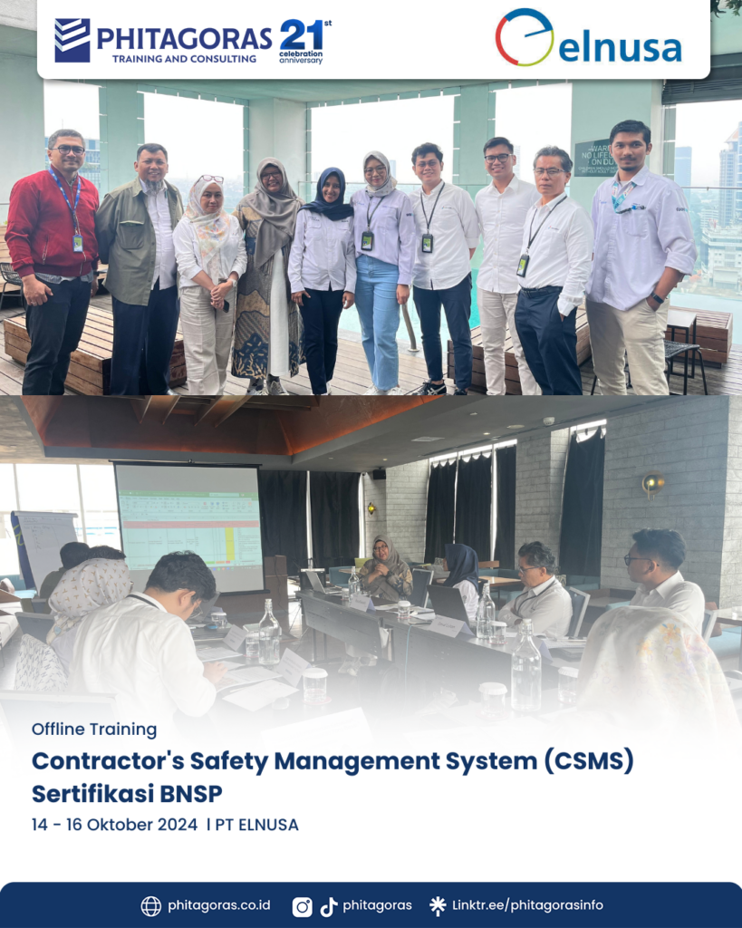 In House Training Contractor's Safety Management System (CSMS) Sertifikasi BNSP - PT ELNUSA ...