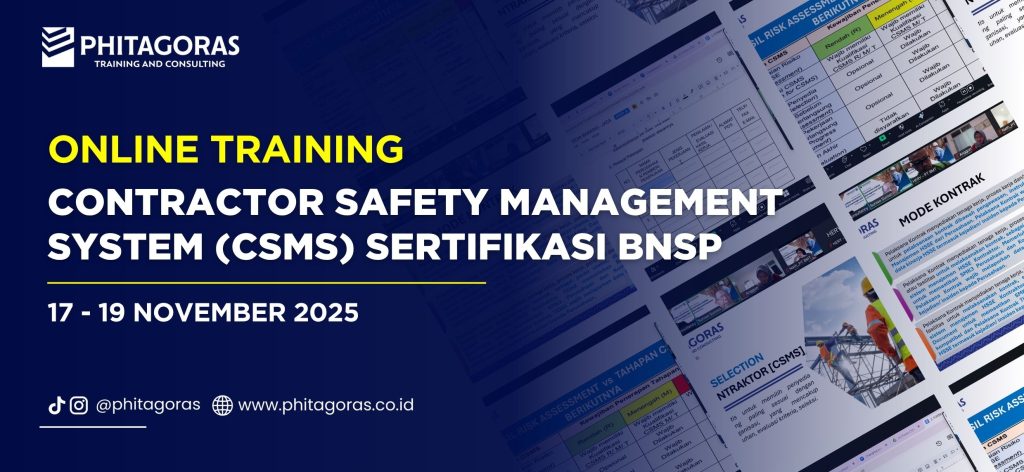 Online Training Contractor Safety Management System (CSMS) Sertifikasi BNSP 17 - 19 November ...