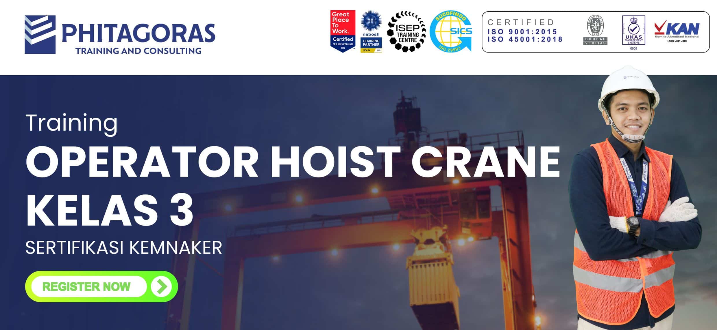 Training Operator Hoist Crane Kelas 3 Sertifikasi KEMNAKER | Training Ahli K3 - HSE Consultant ...